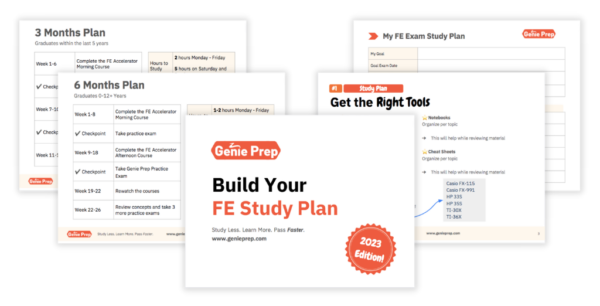 FE Exam Study Plan - Genie Prep